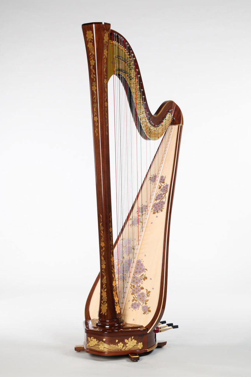 Aoyama Princess Sakura Concert Harp | Lightweight 47-String Pedal Harp ...