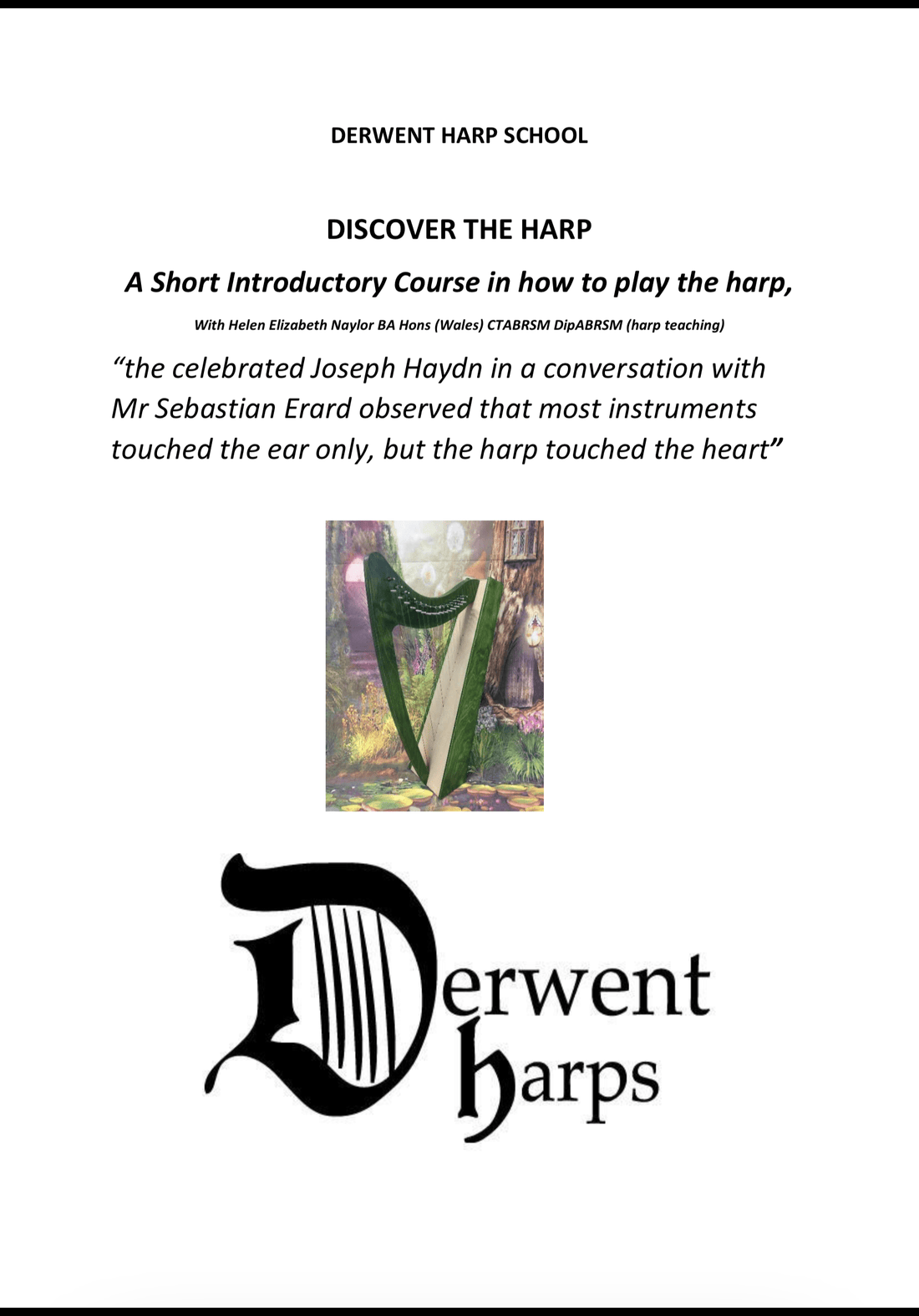Derwent Harps - Affordable Harps Hand Made in Great Britain